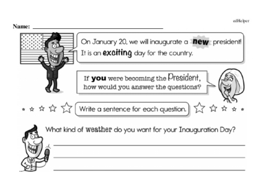Inauguration Day 2021 K-6 Activities | Free PDF Printables | edHelper.com