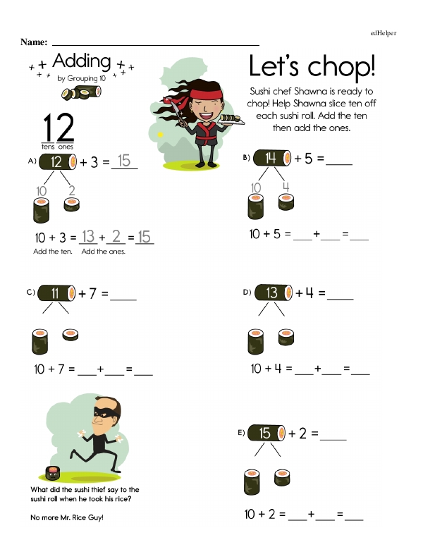 Addition and Subtraction Facts to 20 (Math Chapter Workbook)