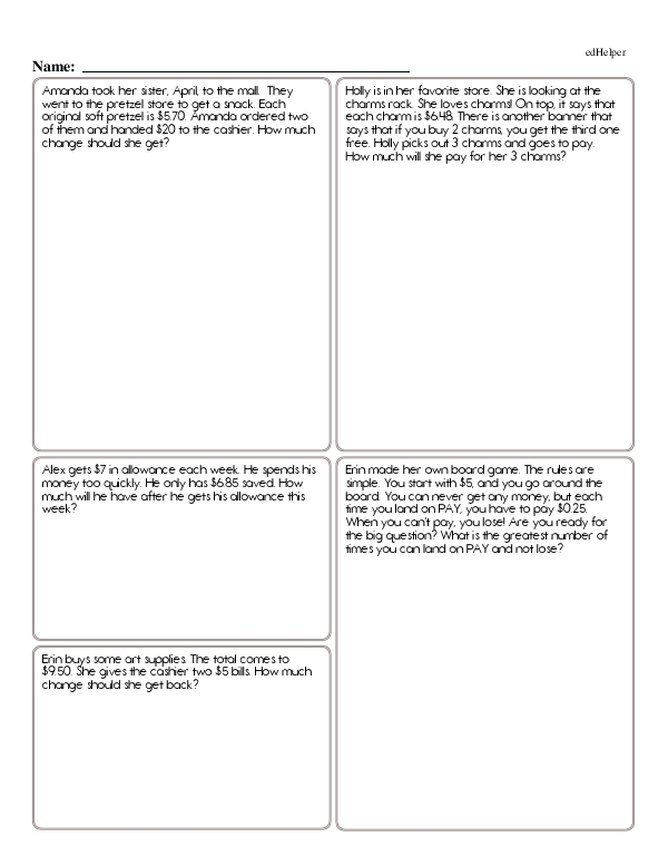 Cash-Smart Kids: Fundamental Money Skills Workbook (Math Chapter Workbook)