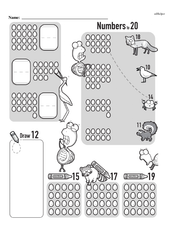 Counting and Numbers to 20 (Math Chapter Workbook)