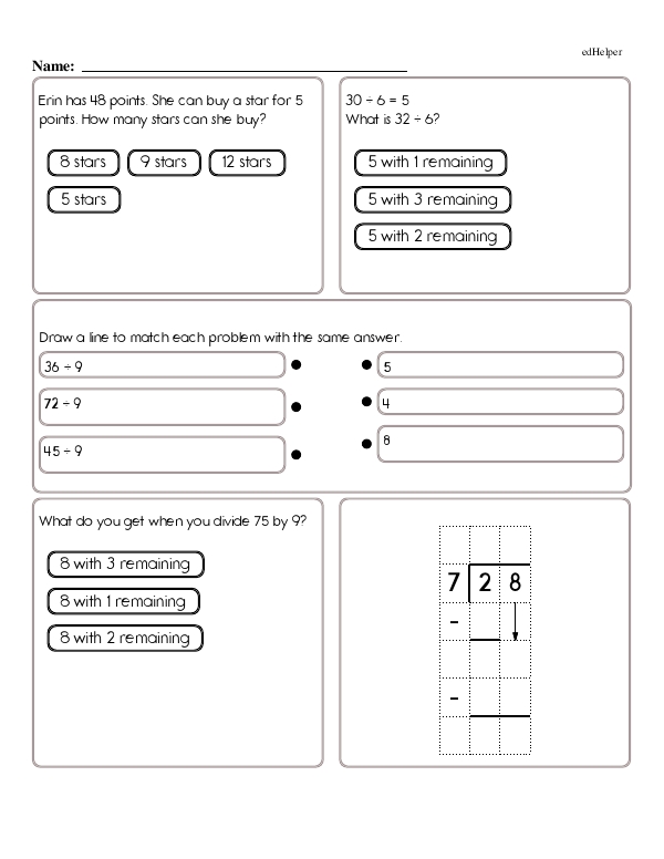 Division (Math Chapter Workbook)