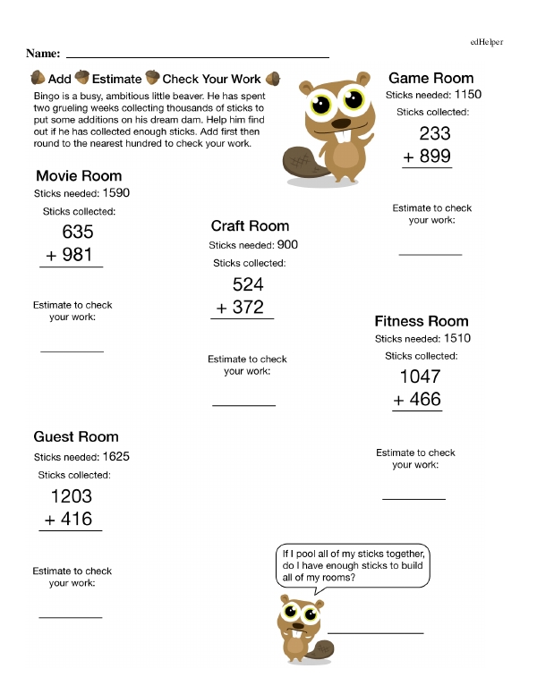 Estimation and Number Theory (Math Chapter Workbook)