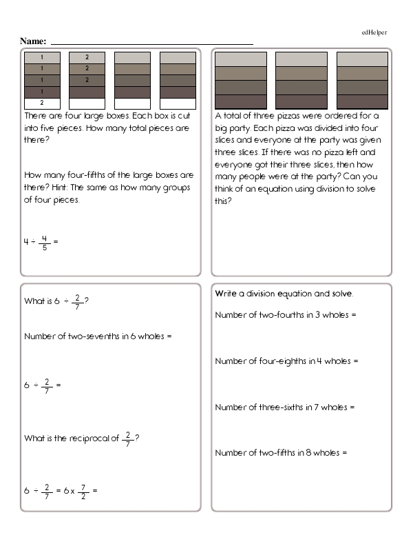Fractions and Decimals (Math Chapter Workbook)