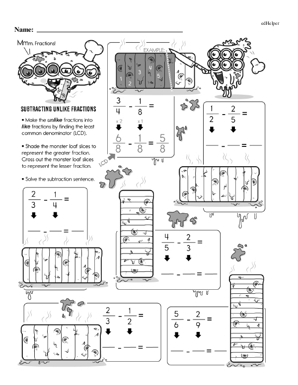 Fractions and Mixed Numbers (Math Chapter Workbook)
