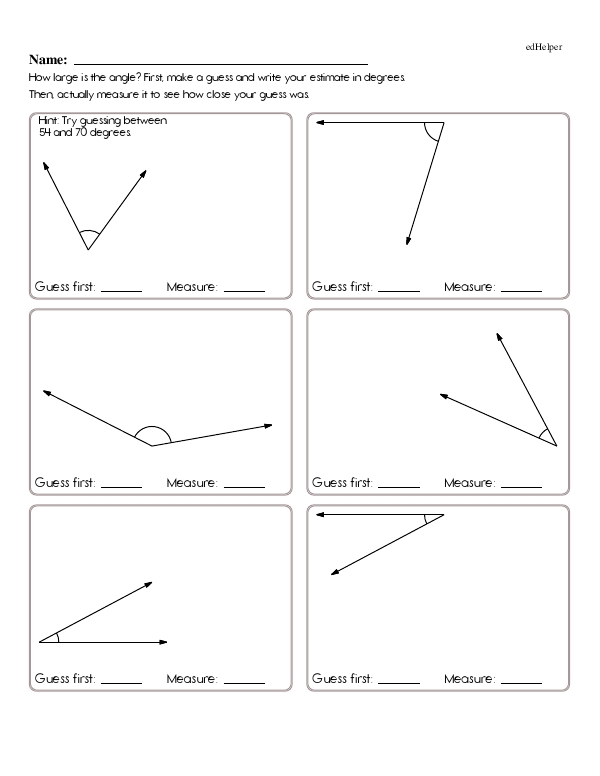 Geometry - Angles (Math Chapter Workbook)