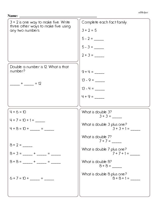 Mental Math Strategies (Math Chapter Workbook)