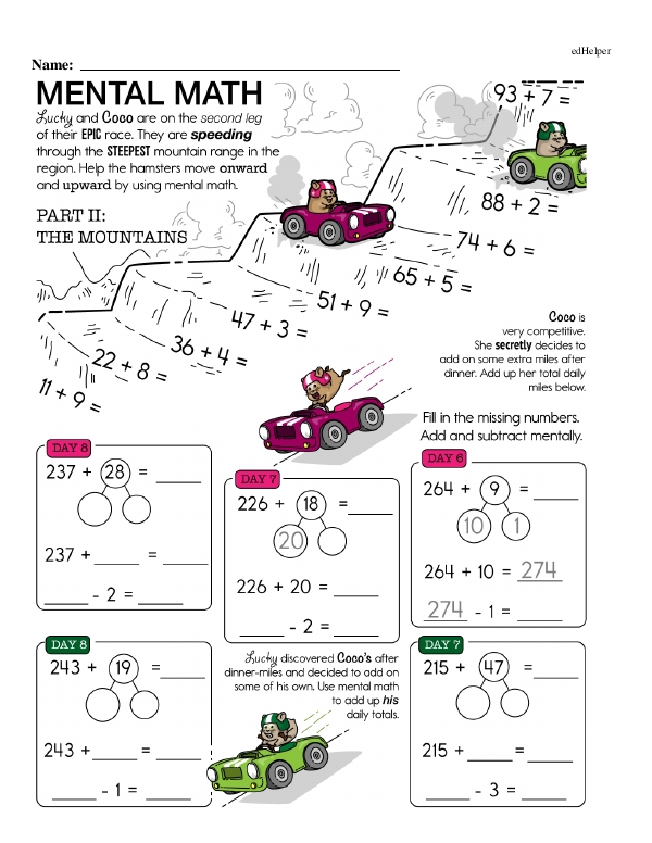 Mental Math with Estimation (Math Chapter Workbook)