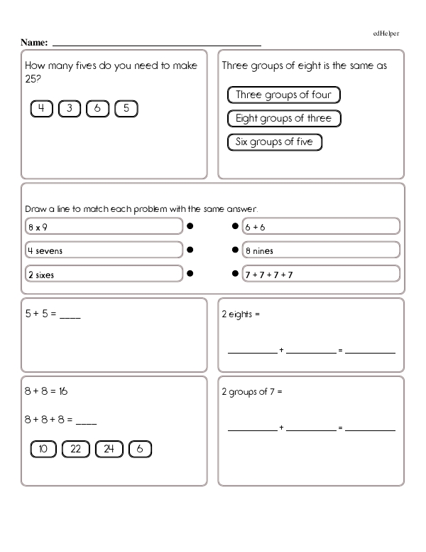 Multiplication and Division (Math Chapter Workbook)
