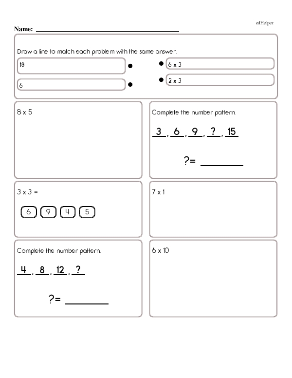 Multiplication and Division (Math Chapter Workbook)