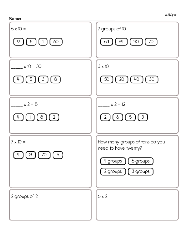 Multiplication and Division (Math Chapter Workbook)