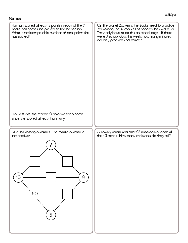 Multiplication - One Factor Being Larger than One Digit (Math Chapter ...