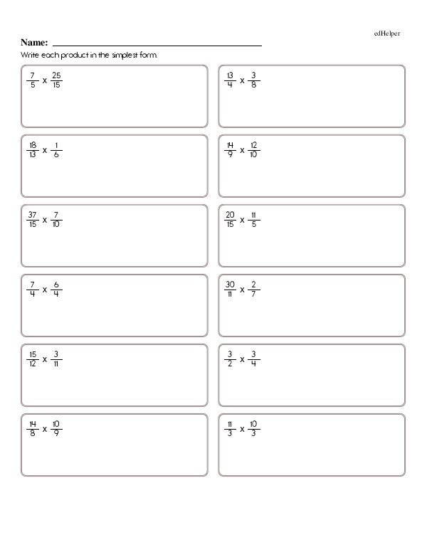 Multiplying and Dividing Fractions and Mixed Numbers (Math Chapter ...
