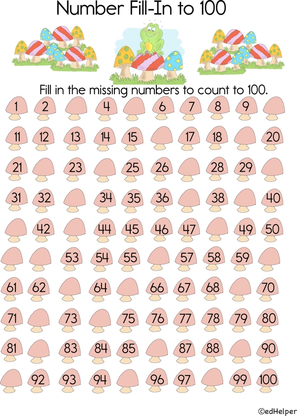 Mushroom Hop: Count to 100