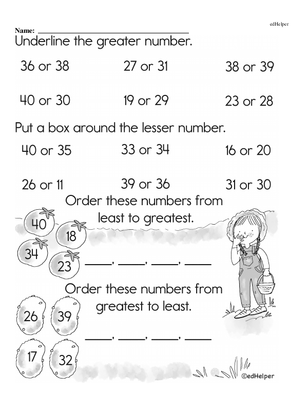 Numbers to 40 (Math Chapter Workbook)