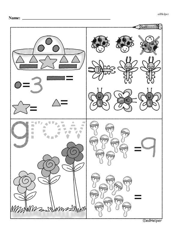 Numbers to 5 (Math Chapter Workbook)