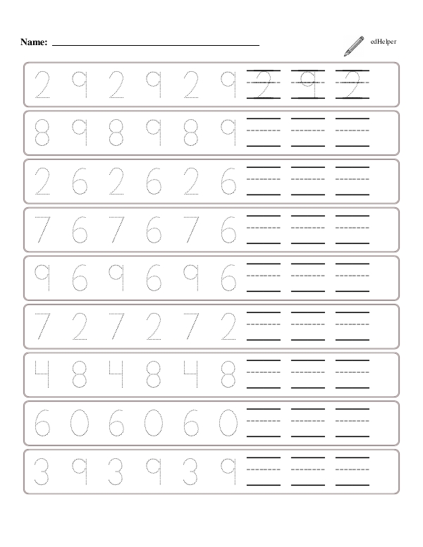 Numbers to 9 (Math Chapter Workbook)