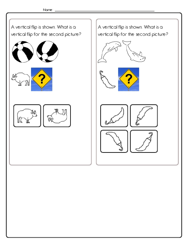 Quick Assessment - Geometry Challenge - Shapes, Flips, and Turns