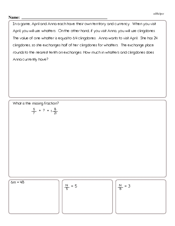 Rates and Speed (Math Chapter Workbook)