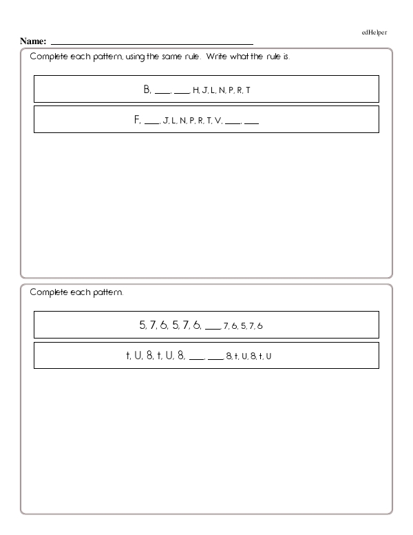 Shapes and Patterns (Math Chapter Workbook)