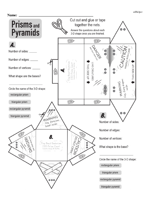 Surface Area and Volume of Solids (Math Chapter Workbook)