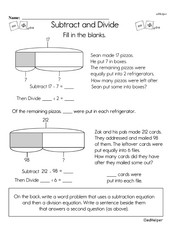 Using a Bar Model: Multiplication and Division (Math Chapter Workbook)