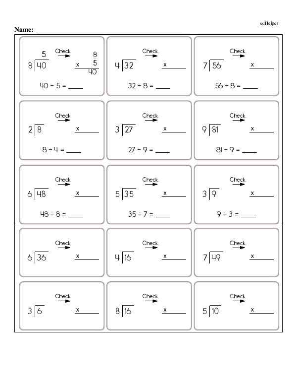 Using a Bar Model: Multiplication and Division (Math Chapter Workbook)