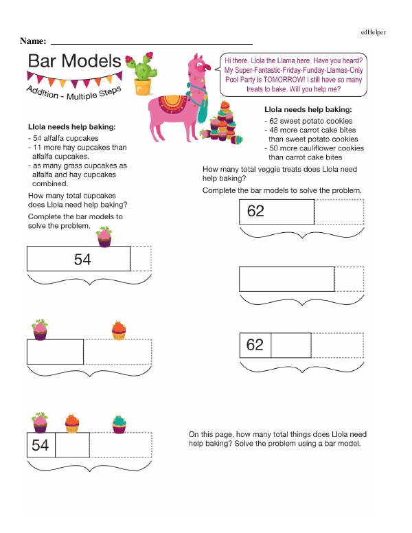 Using Bar Models: Addition and Subtraction (Math Chapter Workbook)