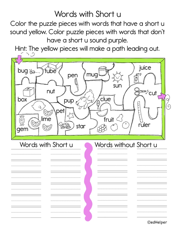 Catch the Short 'u': A Phonics Challenge